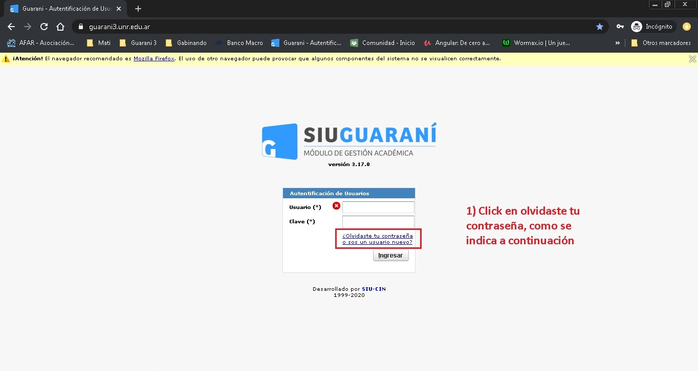 Recuperar contraseña